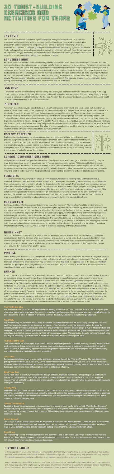 Building Trust: 20 Team Exercises and Activities to Strengthen ...