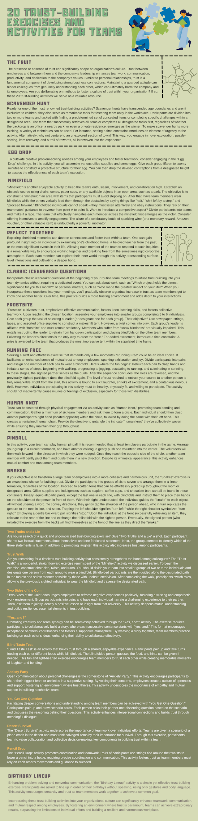 Building Trust: 20 Team Exercises and Activities to Strengthen ...
