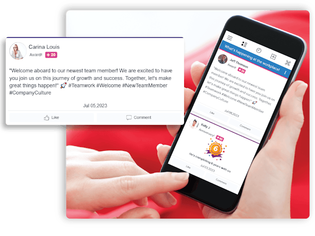 Welcome Award Birthday Award Work Anniversary Award