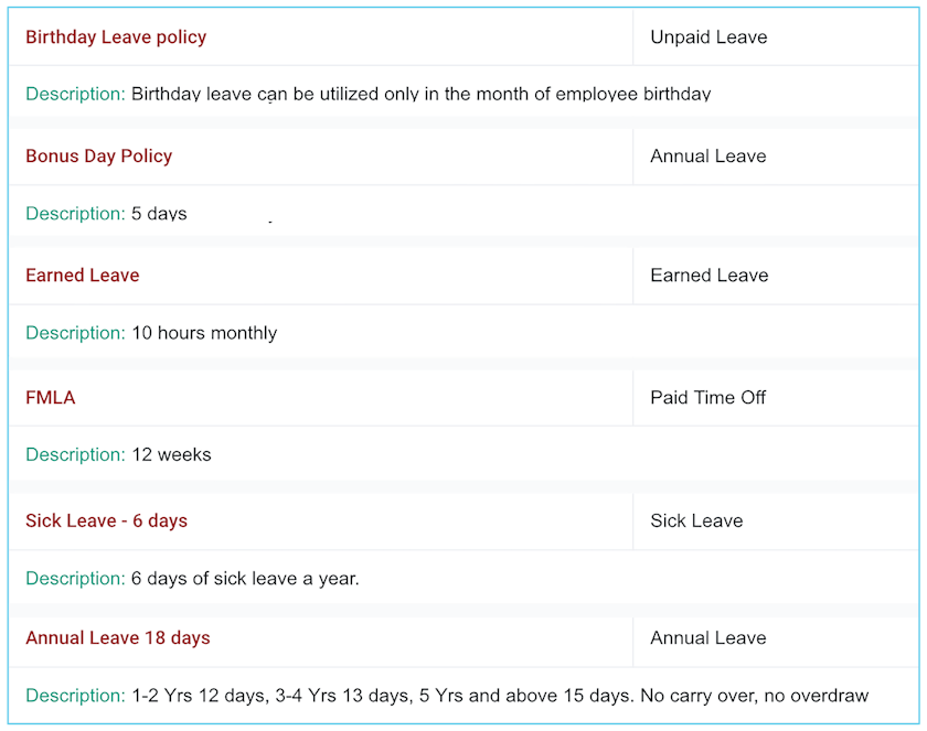 Leave Management system software that is easy to use | SnowHR.com